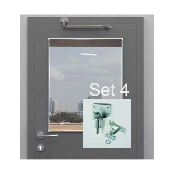 Deuropeningsbegrenzer 50kg, 120 graden voor aluminium en kunststof deuren